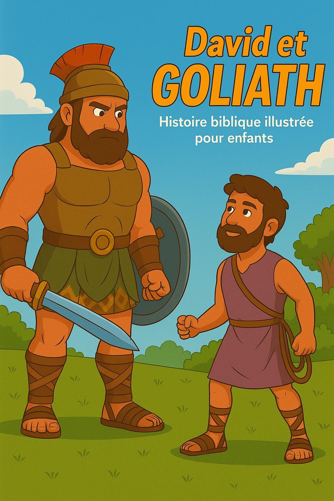 David and Goliath - Bible Story for Children (PDF Download) - Etsy