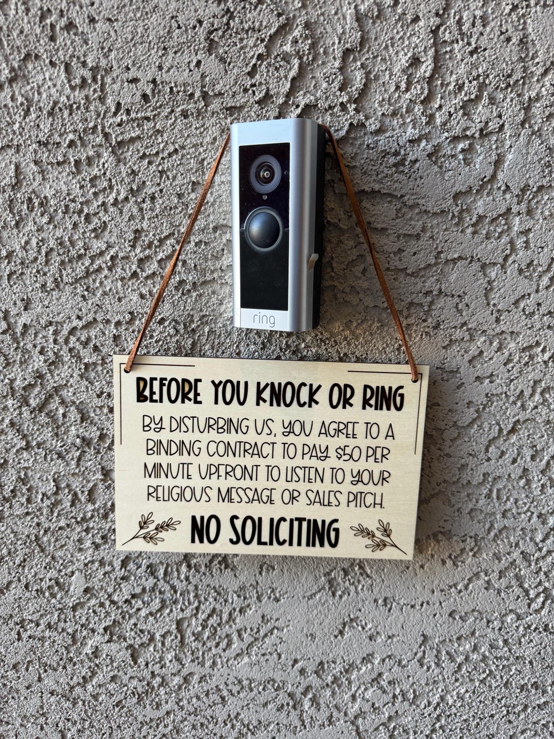 Funny No Soliciting Sign - Etsy