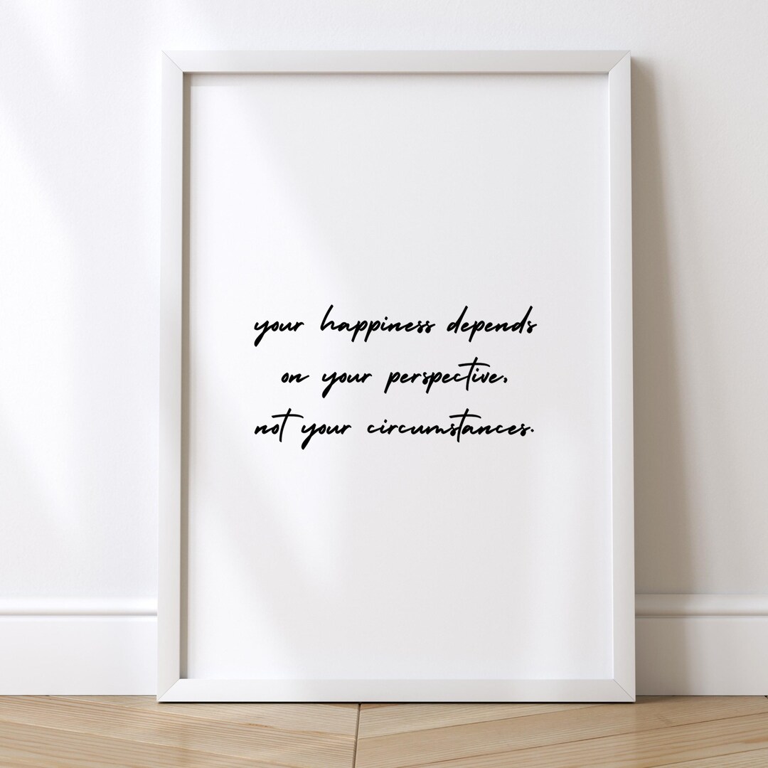 Minimalistic Positive Attitude Quote Poster, Inspirational Printable ...
