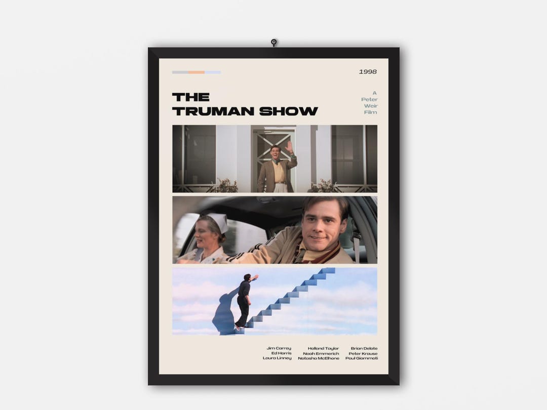 The Truman Show Poster, Truman Show Wall Art, Truman Show Home Decor ...