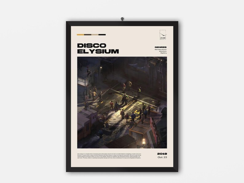 Disco Elysium Poster, Disco Elysium Print, Disco Elysium Wall Art ...