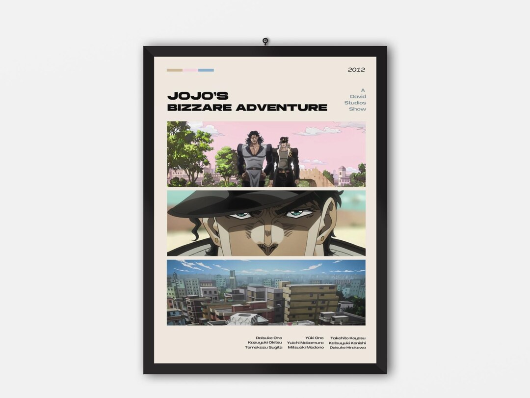 Jojos Bizzare Adventure Poster, Jojos Bizzare Adventure Wall Art, Jojos ...