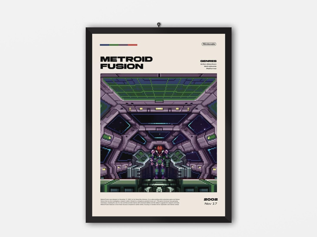 Metroid Fusion Poster, Metroid Fusion Print, Metroid Fusion Wall Art ...