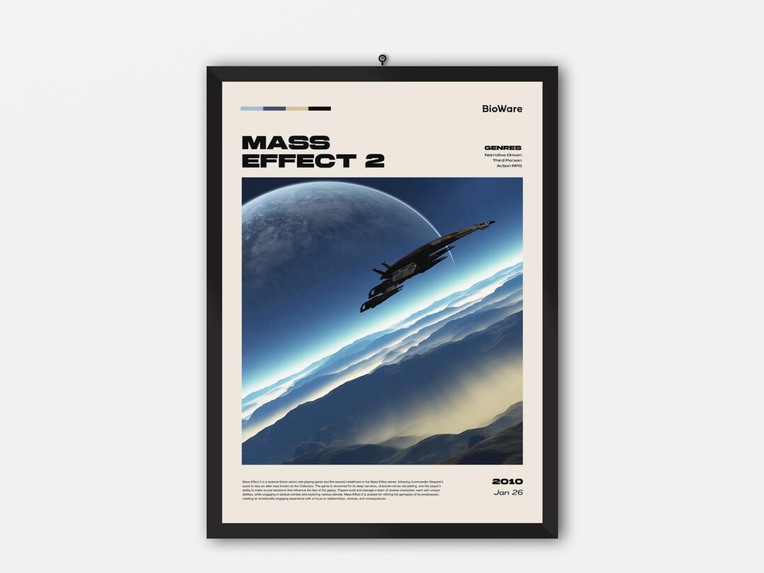 Mass Effect 2 Poster, Mass Effect Print, Mass Effect Wall Art, Mass ...