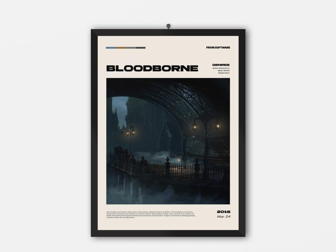 Bloodborne Poster, Bloodborne Print, Bloodborne Wall Art, Bloodborne ...