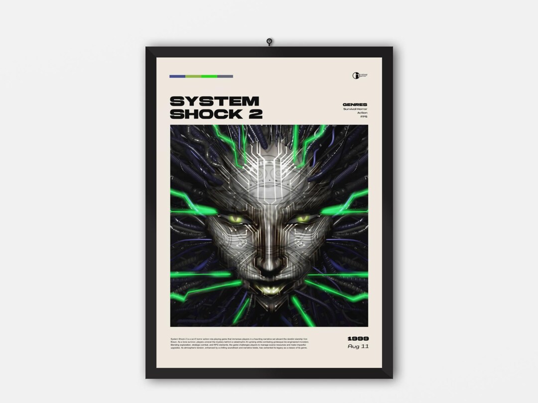 System Shock 2 Poster, System Shock Decor, System Shock 2 Wall Art ...