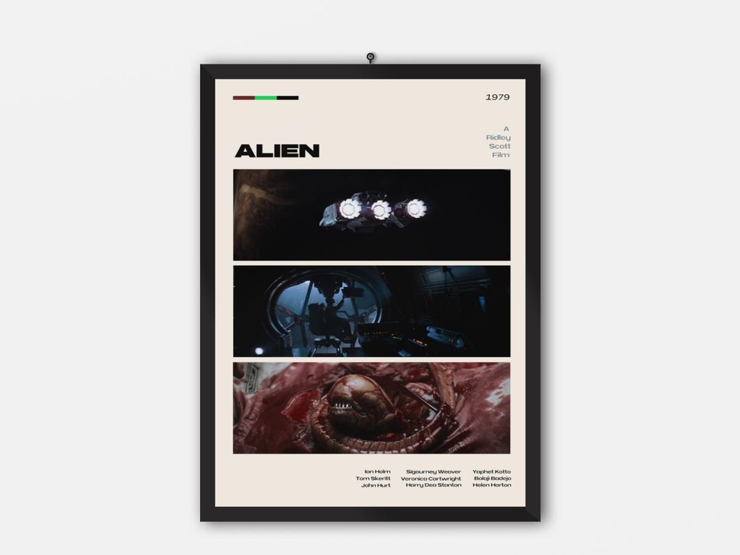 Alien Poster, Alien Movie Poster, Alien Movie Gift, Alien Wall Art ...