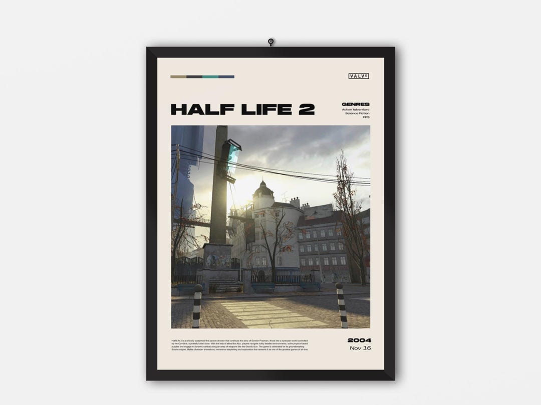 Half-life 2 Poster, Half Life 2 Game Print, Half Life Wall Art, Half ...