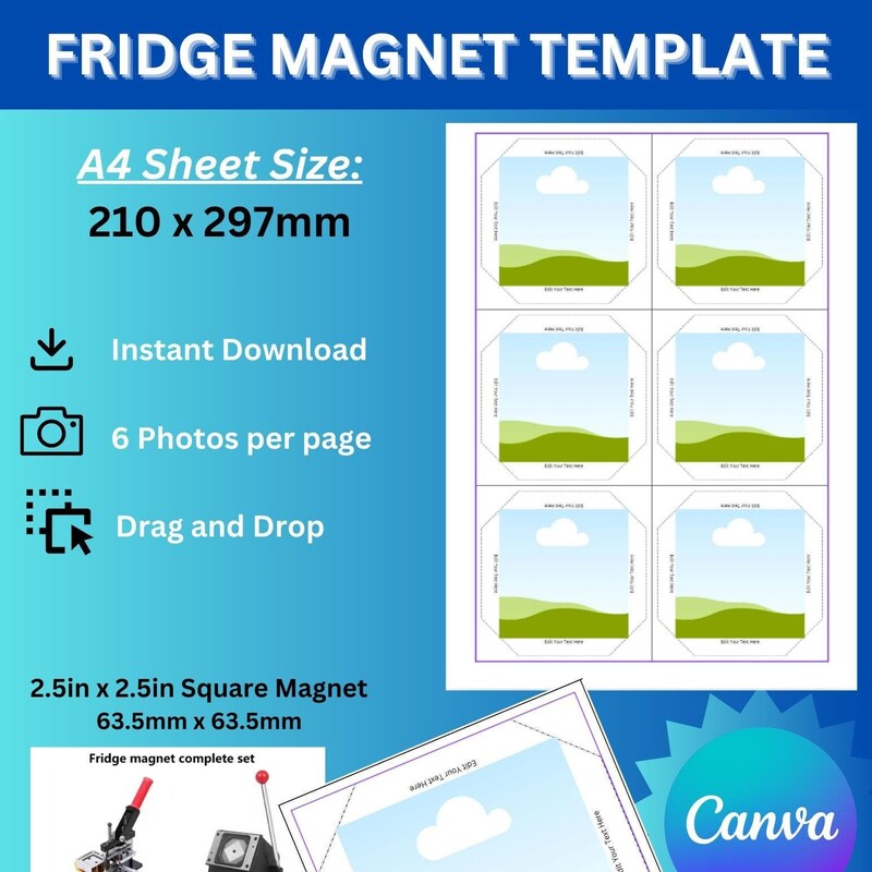 Photo Magnet Maker Machine - Etsy