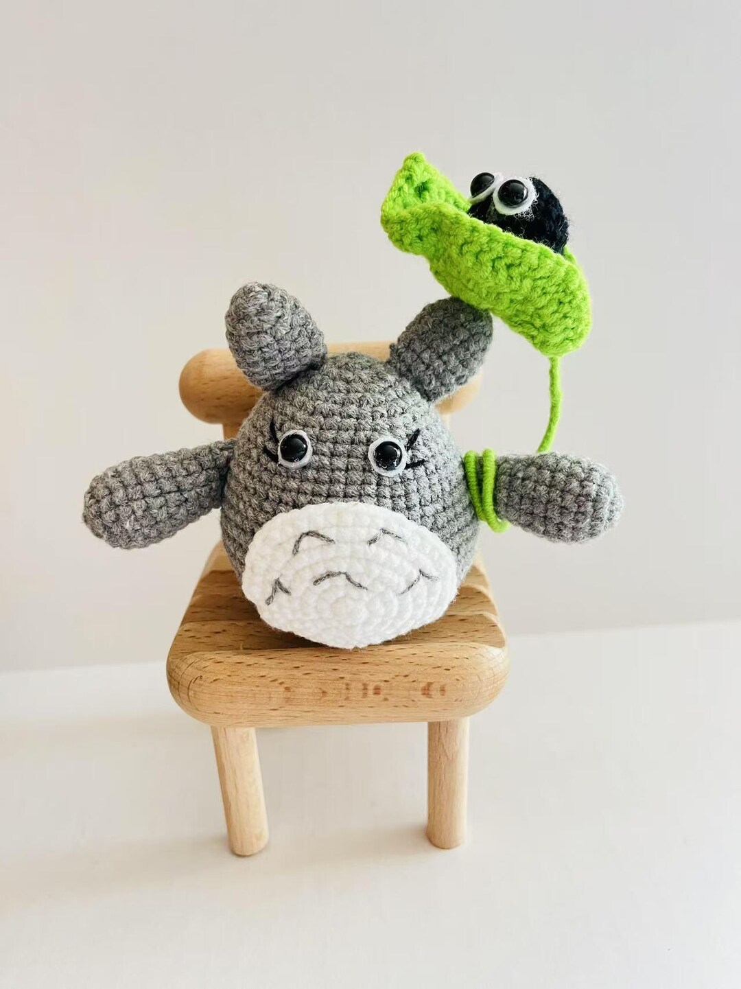 Finished Product +crochet Totoro ++key Chain+ Amigurumi Animal+unique ...