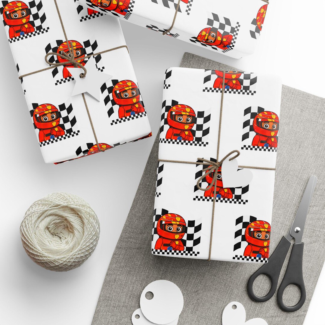 Cartoon F1 Gift Wrap: Leclerc Inspired Wrapping Paper - Etsy