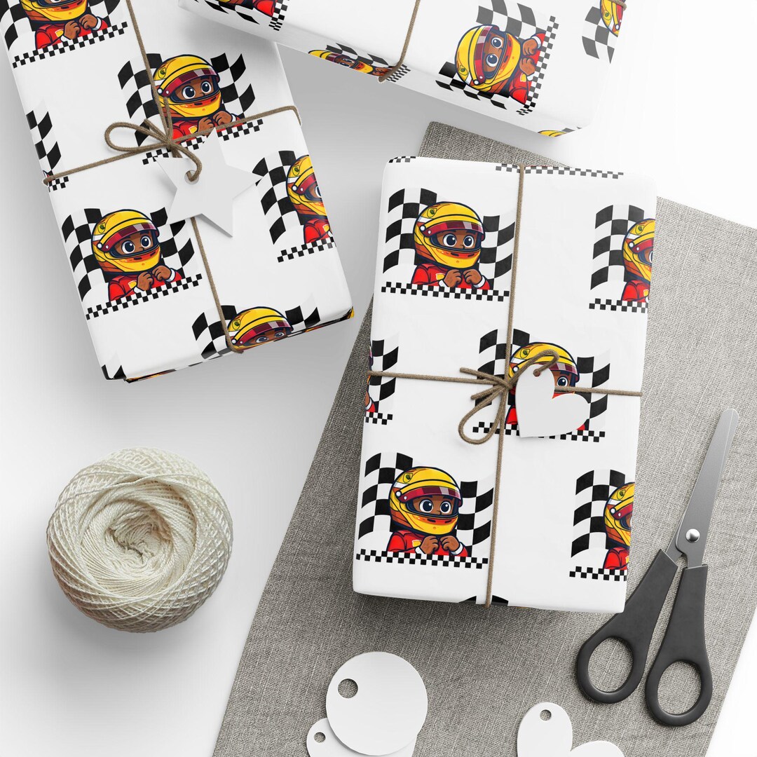 Cartoon F1 Gift Wrap: Hamilton Inspired Wrapping Paper - Etsy