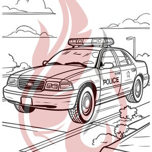 Cars Printable Coloring Book, Color Me Car, Set of 15 Different Images ...