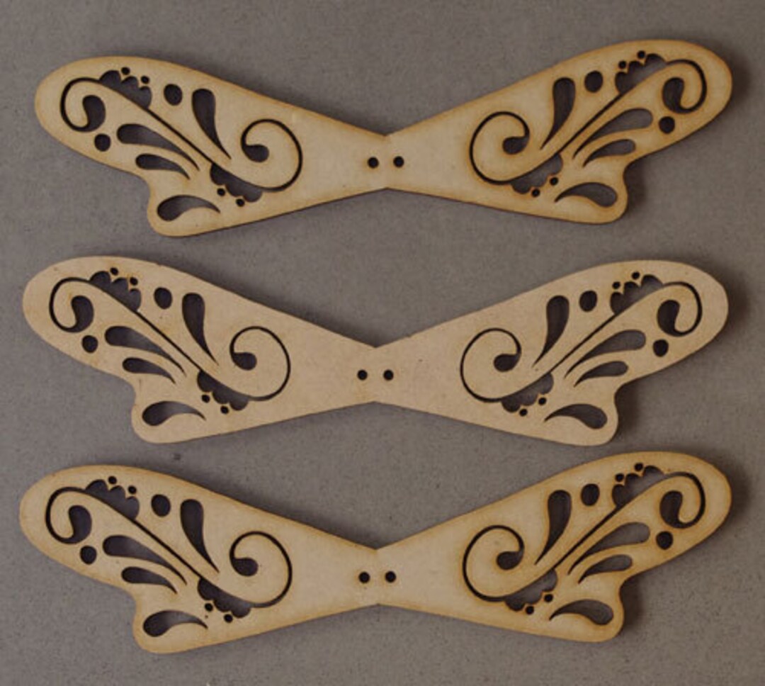 Wooden Laser Cut Angel Wings - Etsy