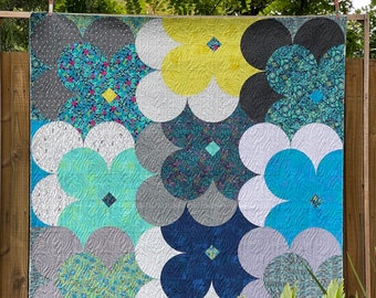 Modern Mandala Quilt Pattern or Pattern and Template Set - Etsy