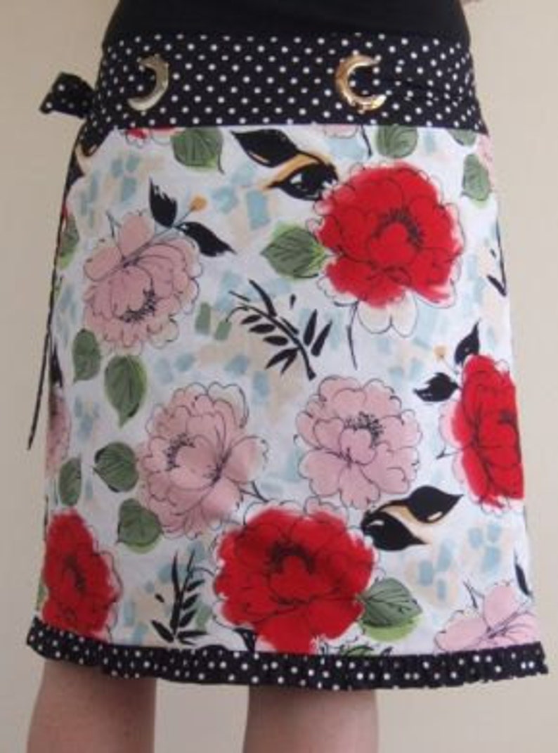 Reversible Wrap Skirt Pattern 2 skirts in 1 | Etsy