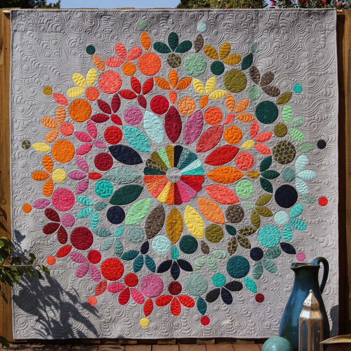 Modern Mandala Quilt Pattern or Pattern and Template Set - Etsy