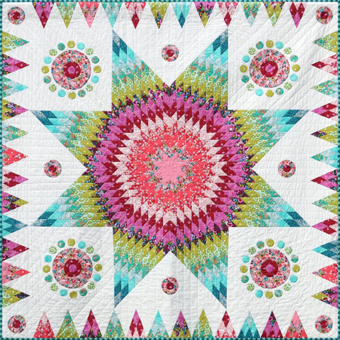 Orbital Star Quilt Pattern - Etsy