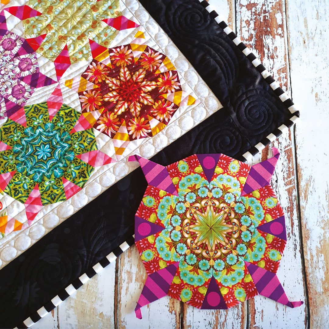 Grand Paddle Wheel Quilt Kit With Pattern and Templates or Full Kit ...