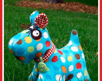 Instant Download 1/2 Yard Scotties Scotty Dog Plush Pattern Pillow DIY ...