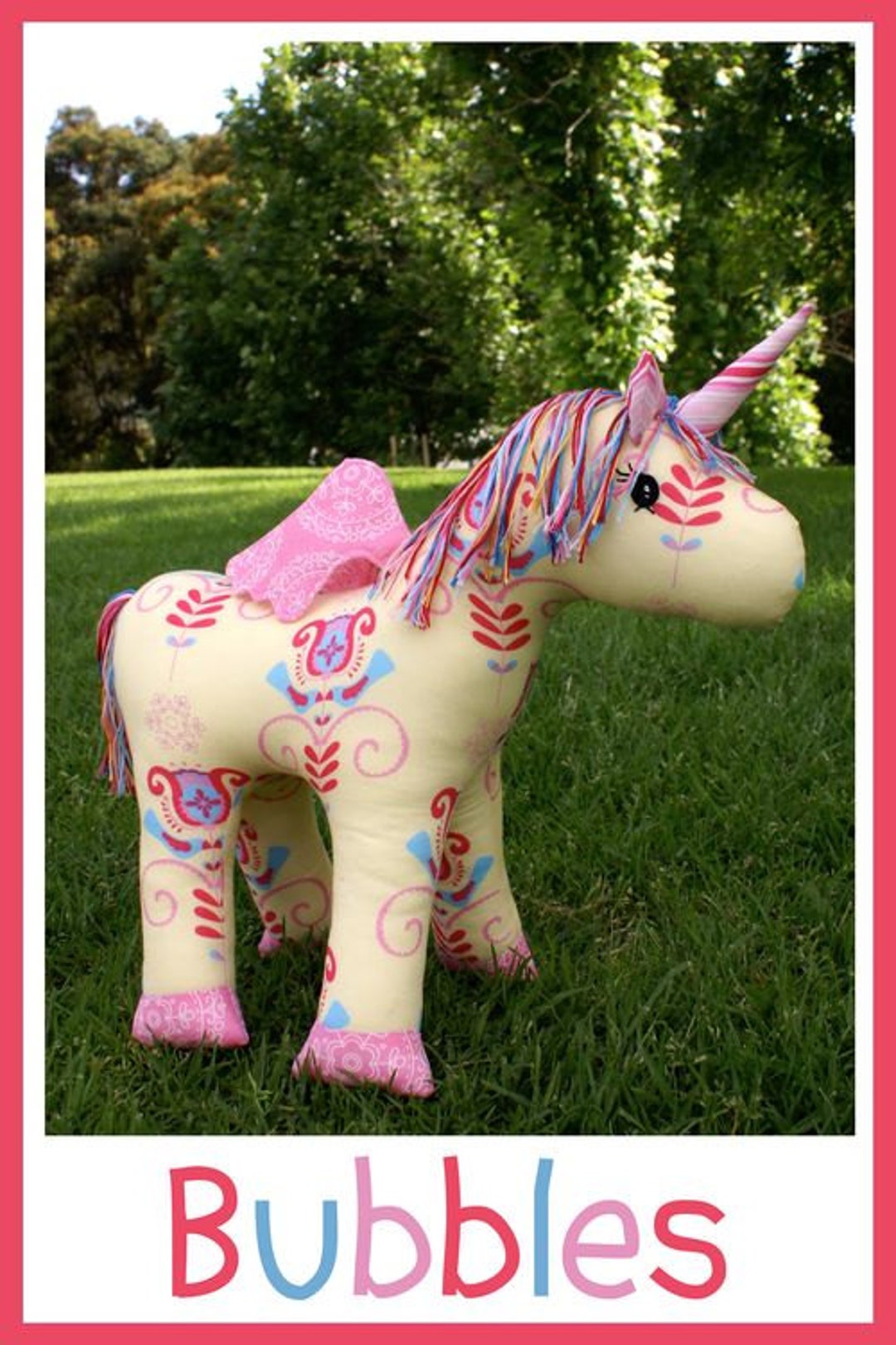 Bubbles Unicorn Pattern - Etsy