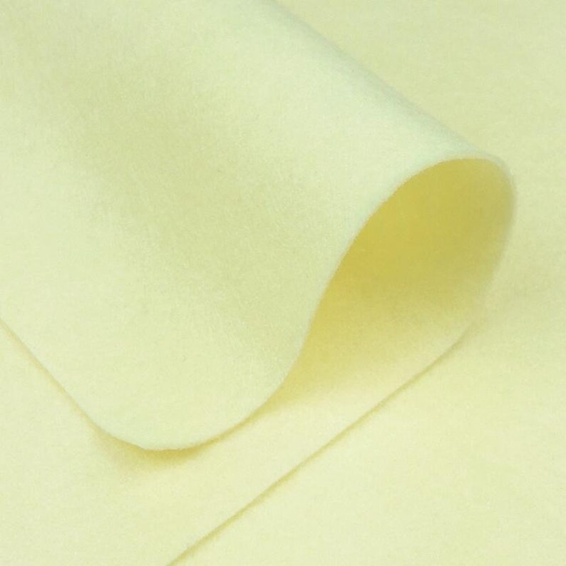 Soft Pale Yellow 100% Pure New Wool Felt - Etsy