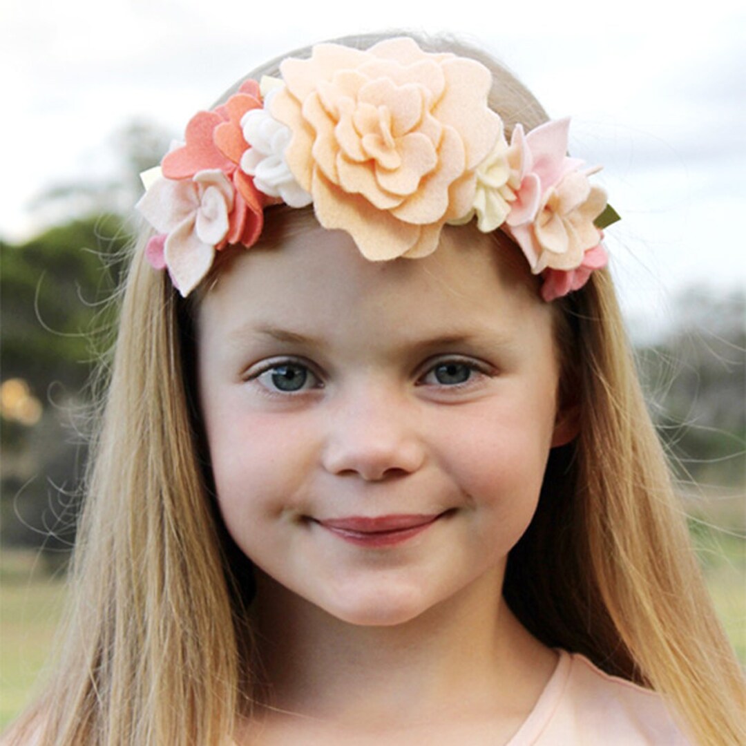 Coco Flower Crown Pattern and Wool Felt Kit - Etsy