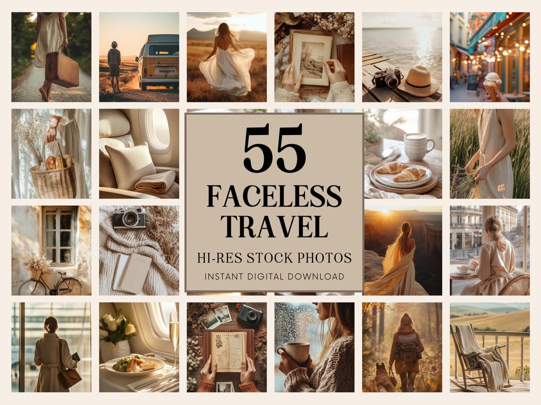 Faceless Aesthetic Travel Stock Photos | Minimalist & Luxury Travel ...