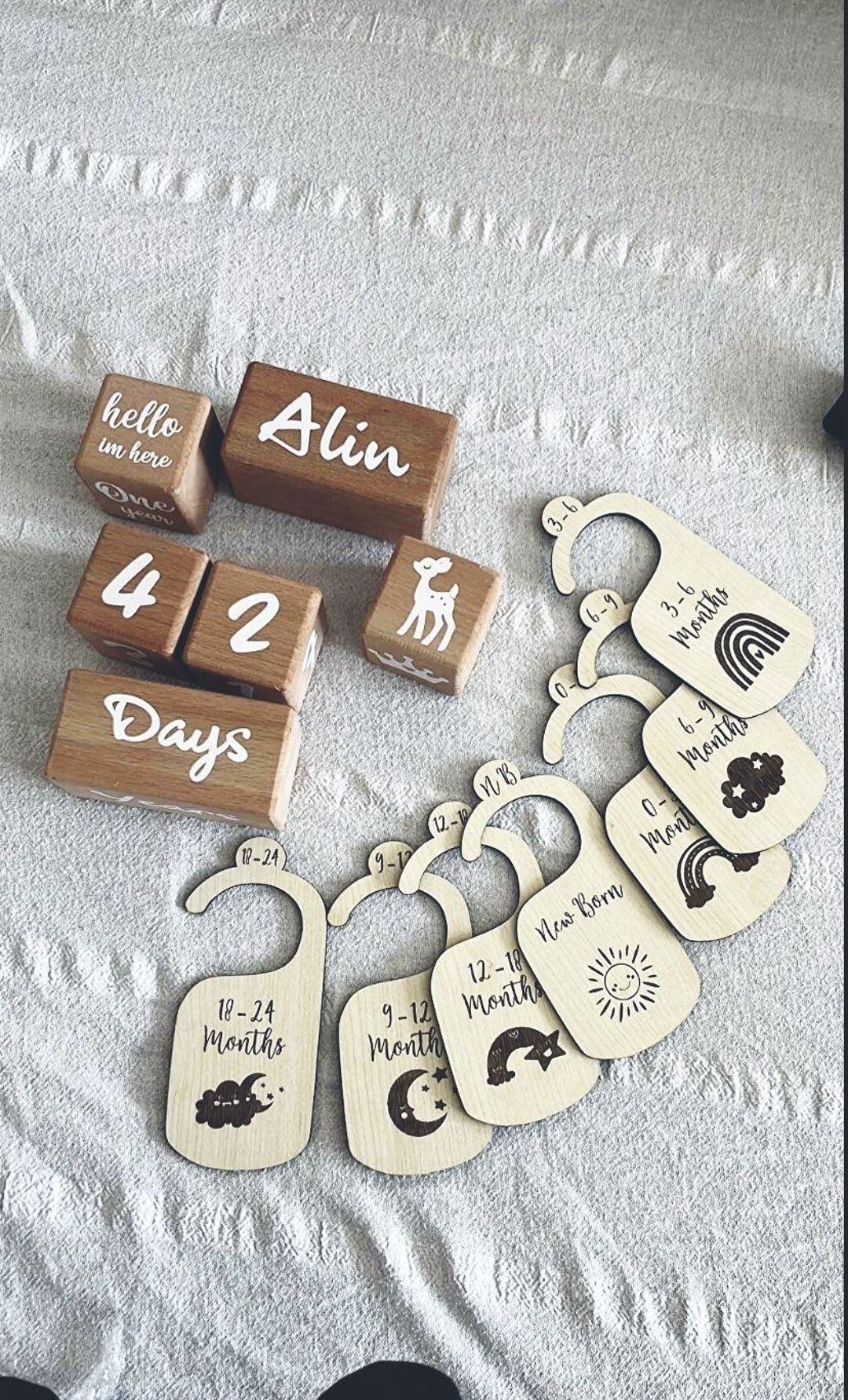 Baby Kids Wardrobe Organizer Baby Clothes Separator Hanger Divider 0-24 ...