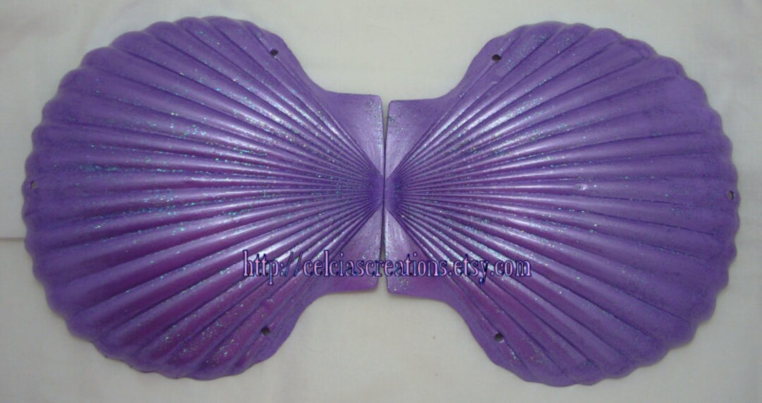 Custom Mermaid Seashell Bra Any Color MADE TO ORDER - Etsy