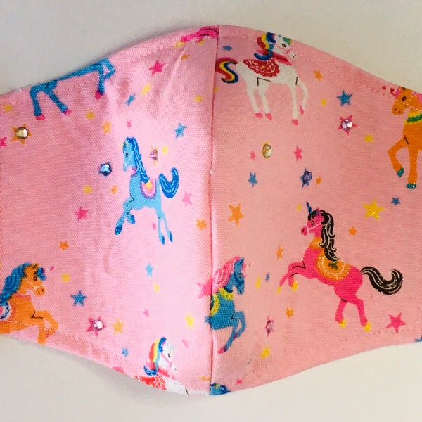 Unicorn Face Mask Adult - Etsy