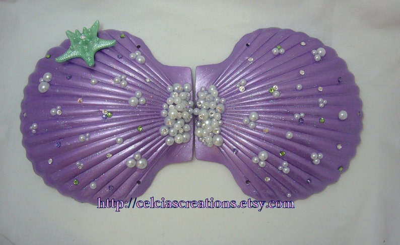 Custom Bejeweled Mermaid Seashell Bra MADE TO ORDER - Etsy