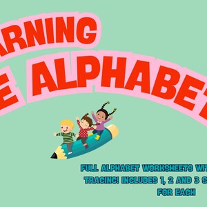 ALPHABET CARDS for Kids - Learning the Alphabet - 1, 2 and 3 Syllables ...