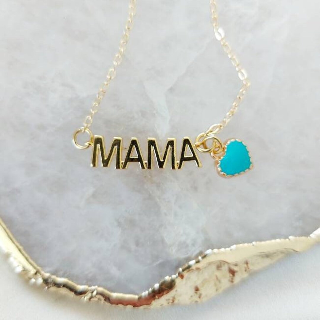 Gold Name Necklace, Letter Necklace, Mama Necklace, Gold Mummy Necklace ...