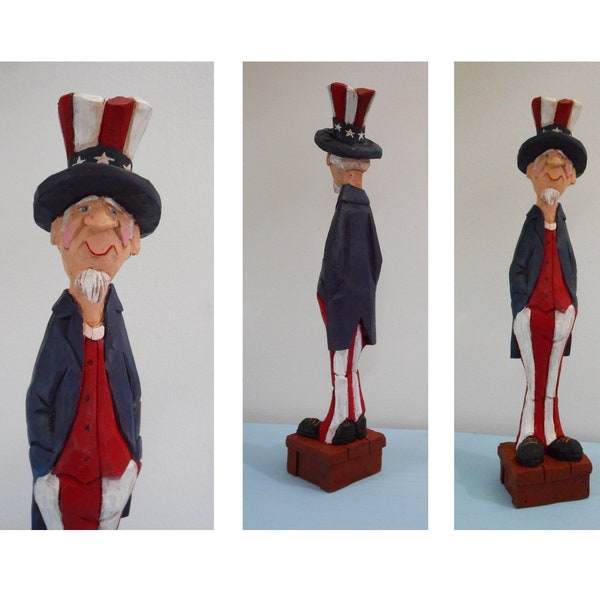 Uncle Sam Figurine - Etsy
