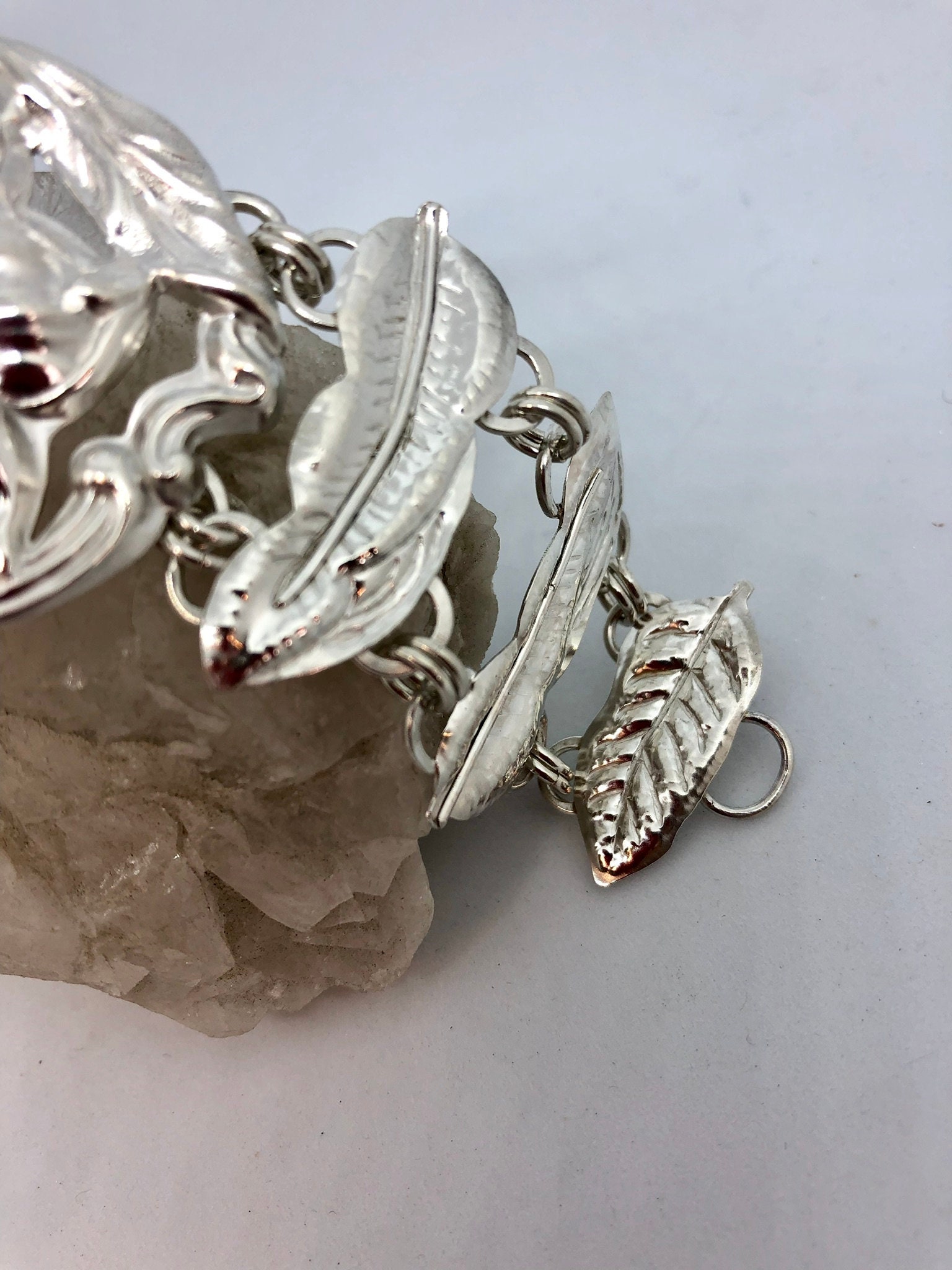 Sterling Silver Artisan Repousse Bracelet W/sunflower - Etsy