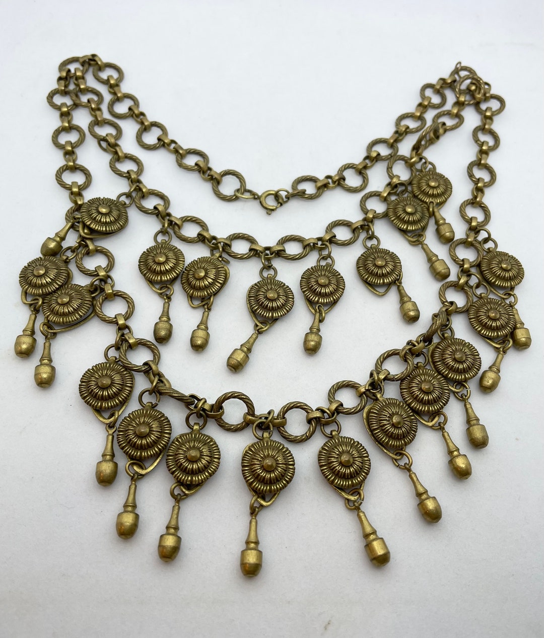 Middle Eastern Brass Ceremonial Necklace - Etsy