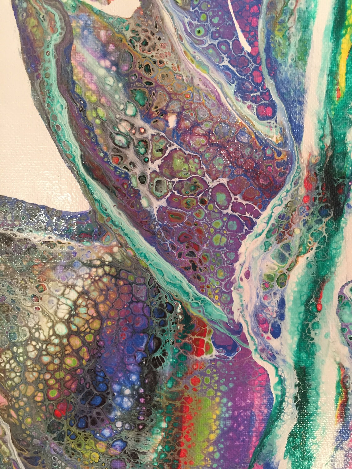 Iris Original Acrylic on Canvas 24. 12 - Etsy