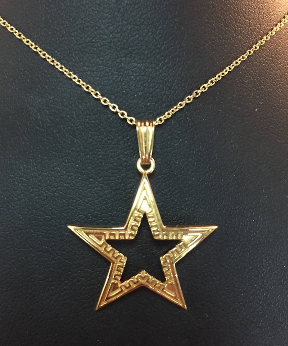 P.E.O. Star Necklace 14k Gold Over Sterling Silver | Etsy