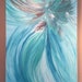 Blue Bromelia Original Acrylic Painting 36 X 24 - Etsy