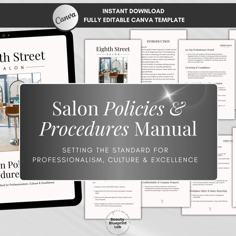 Salon Rules Digital - Etsy