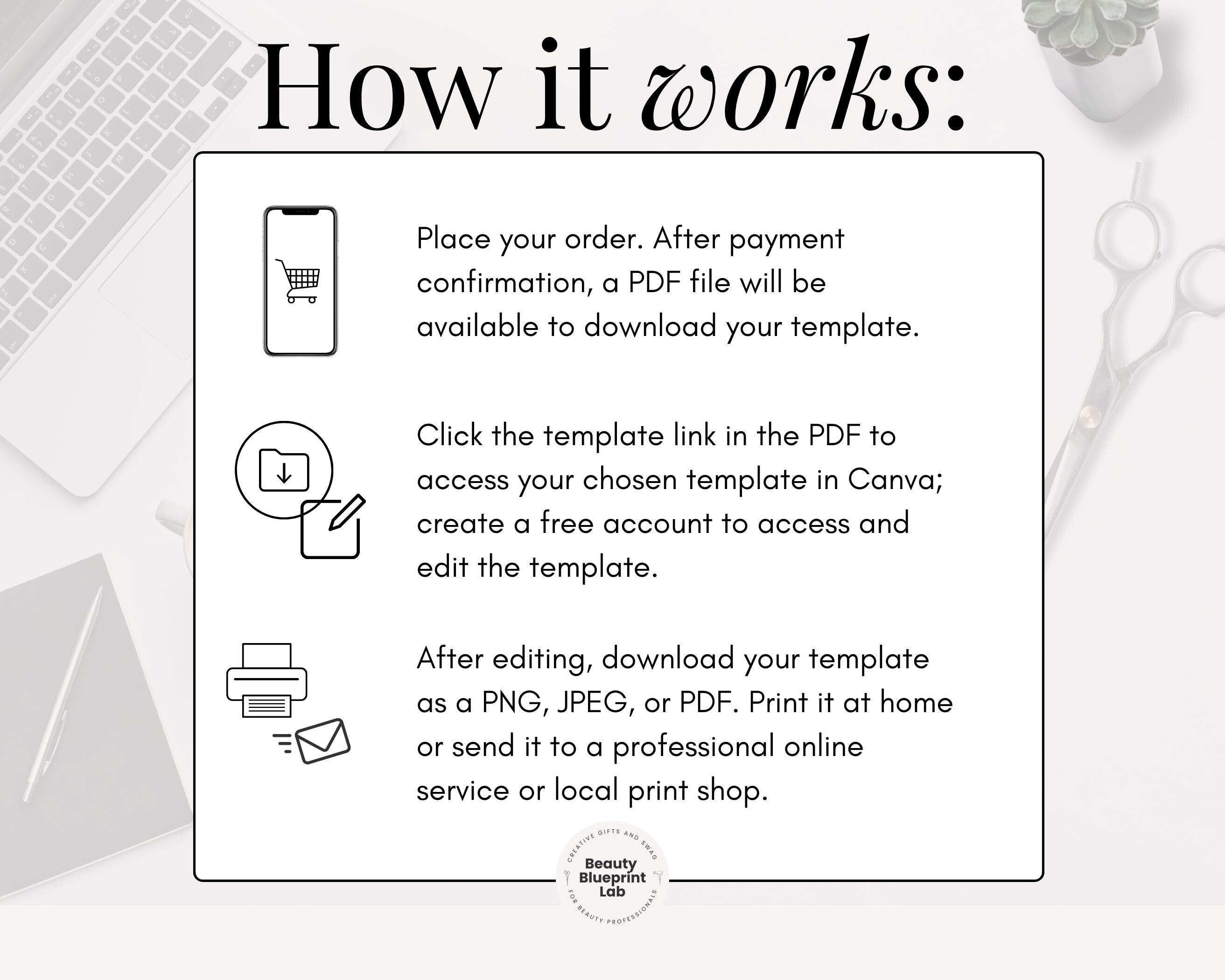 Salon Front Desk Checklist Template: Editable Receptionist Duties ...