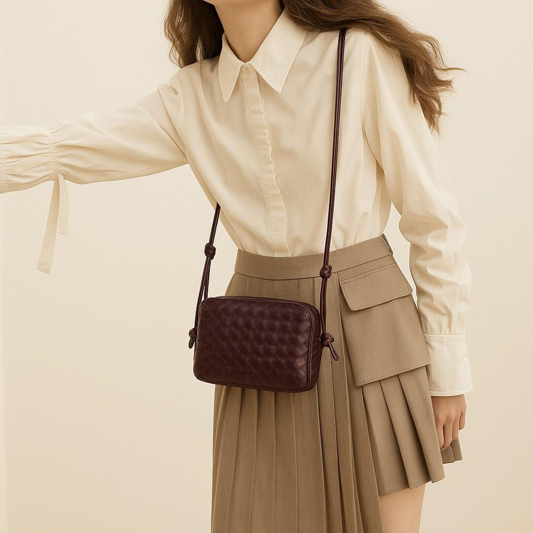 Mini Woven Leather Hobo Bag | Old Money Vegan Purse | Luxury Dumpling ...