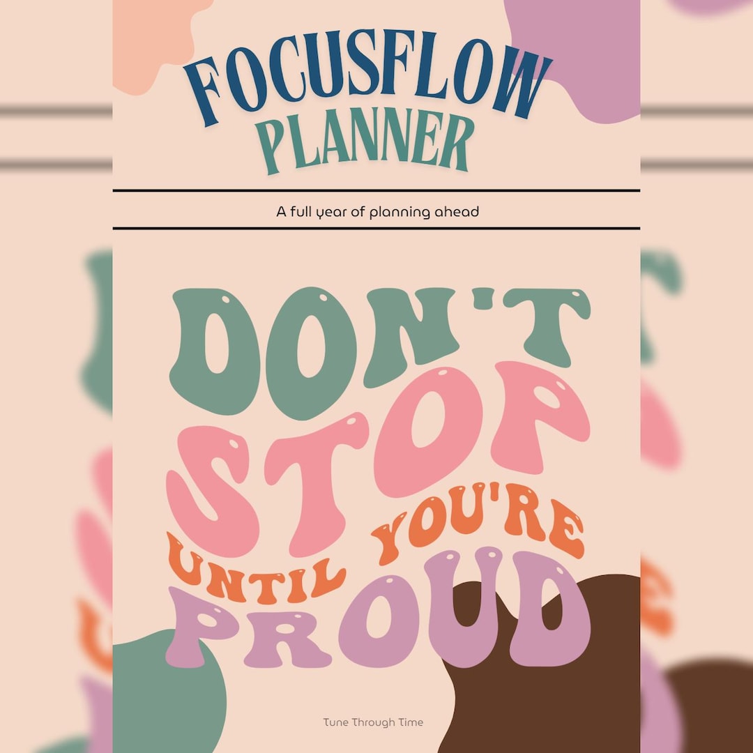 Focusflow Planner - Daily Productivity and Goal Setting Planner - Etsy