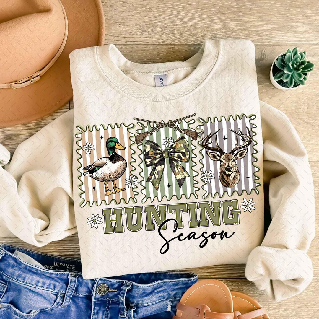 Hunting Season Png, Preppy Camo Bow Png, Deer Hunting Png, Duck Hunter ...