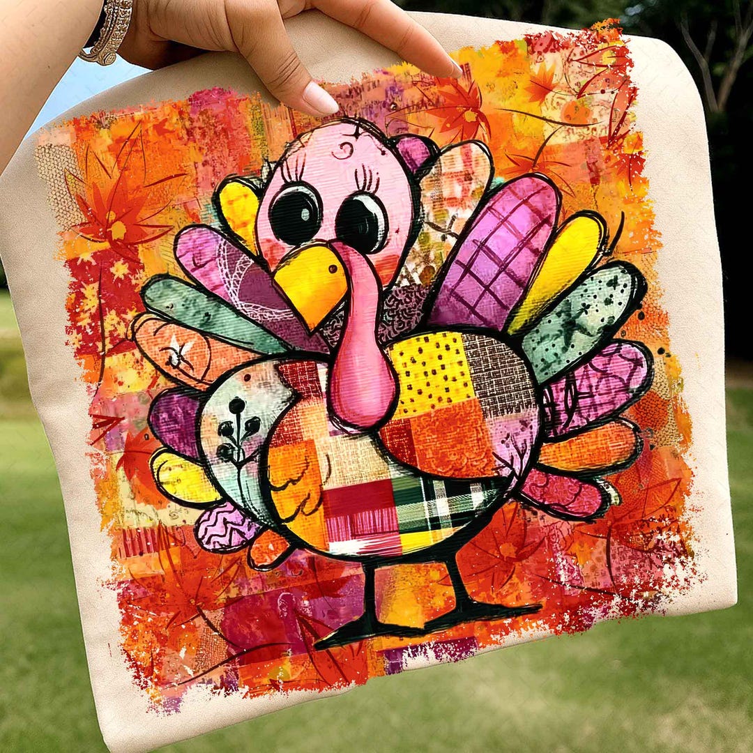 Thanksgiving Gobble Coquette PNG, Preppy Turkey PNG, Thanksgiving ...