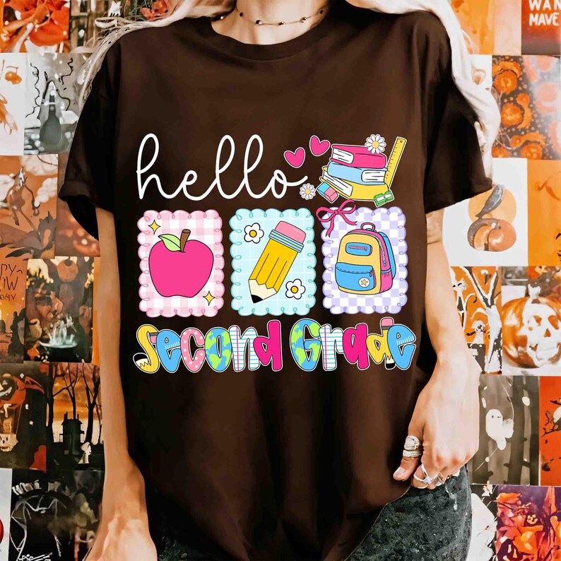 Preppy Back to School PNG Bundle, Hello Kindergarten Pre-k 1st 2d 3d ...