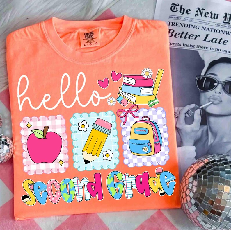 Preppy Back to School PNG Bundle, Hello Kindergarten Pre-k 1st 2d 3d ...