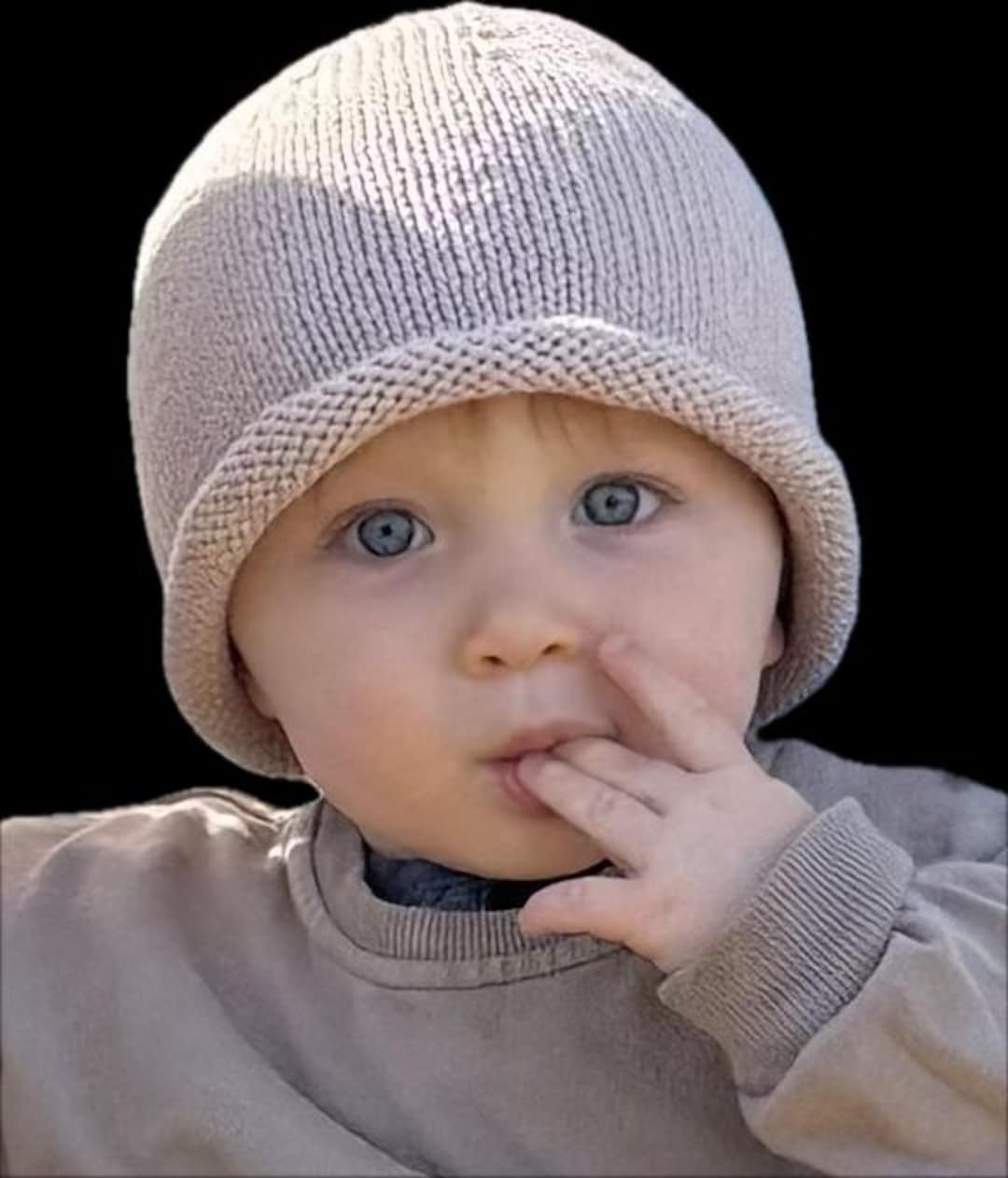 Simple Baby Beanie Pattern: Adaptable Knit Hat (PDF Pattern) (beginner ...