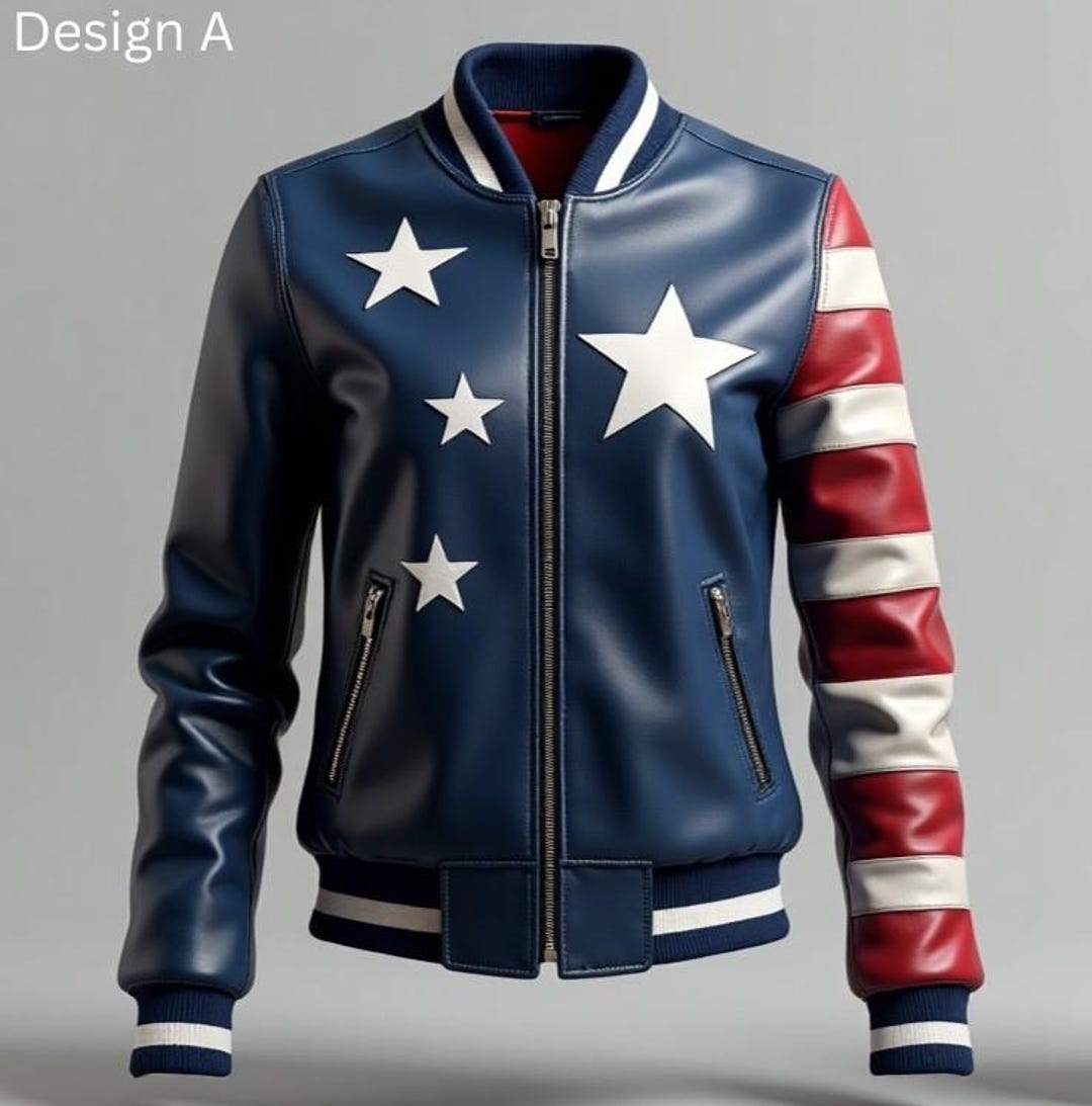 American Flag Jacket for Women USA Flag Jacket Patriotic Stars and ...